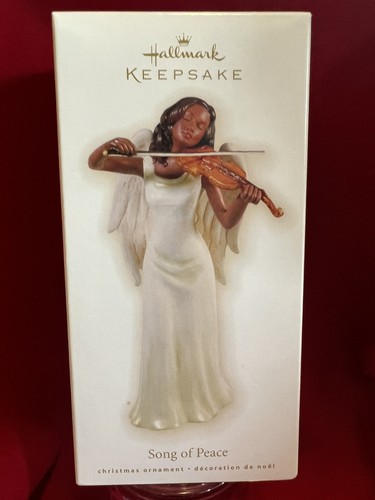 Hallmark Keepsake Song of Peace Angel Playing Violin Tree Ornament 2009 ...