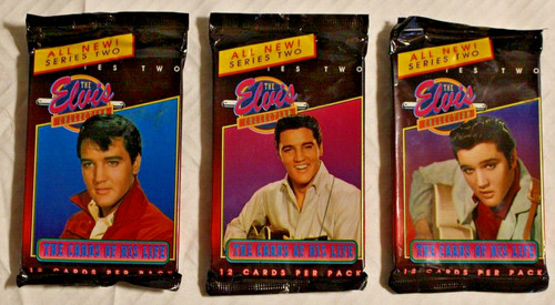 ELVIS PRESLEY Series 2 Trading Cards 3 Sealed Packs THE KING OF ROCK ...
