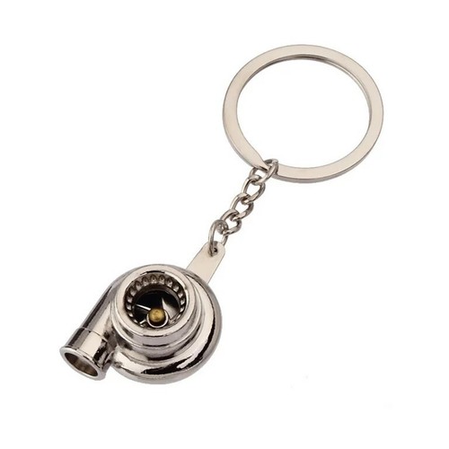Turbocharged Metal Keychain Vehicle Blower Key Ring silver | eBay