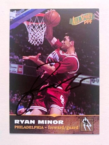 RYAN MINOR Oklahoma Sooners 1996 Score Board SIGNED / AUTOGRAPH Rookie ...