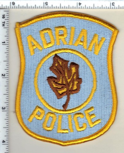 Adrian Police (Michigan) Shoulder Patch - new from 1991 | eBay