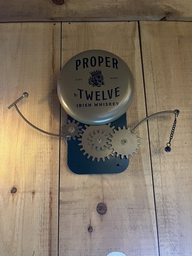 PROPER TWELVE IRISH WHISKEY TIP BELL MAN CAVE DECOR BAR SIGN FIGHT BELL ...