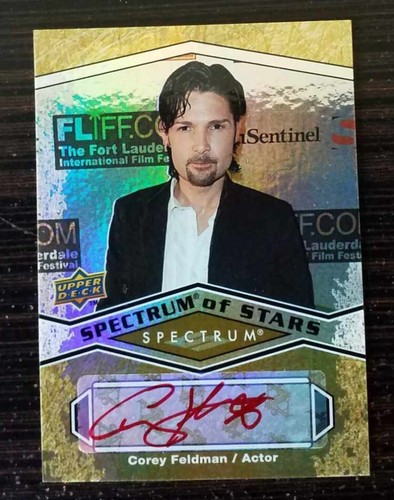 Corey Feldman 2009 Upper Deck Spectrum of Stars Auto Autograph Red Ink ...