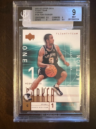 2001 Flight Team Copper 94/125 Tony Parker Rookie RC HOF Spurs! | eBay