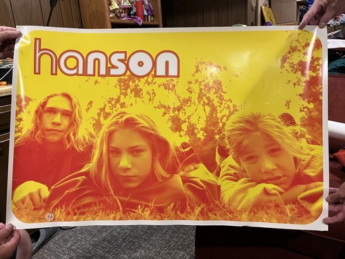 HANSON Rare VINTAGE HIGH GLOSS BIG 24x36 PROMO POSTER for 1997 CD NEVER ...