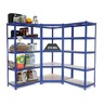 Heavy Duty 5 Bay Garage Corner Racking Kit 1800mm x 900mm / 840mm x ...