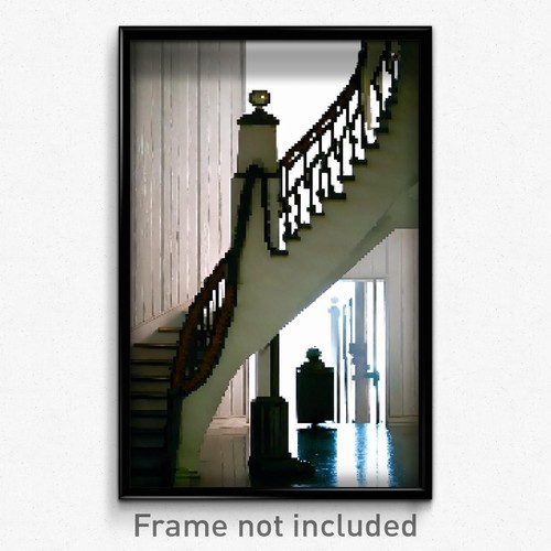 Pixel Art Poster - Wiggly Stair (8 Bit Psychedelic Trippy Video Game ...