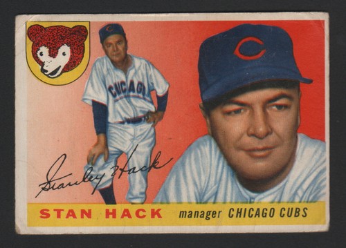 1955 Topps Baseball - STAN HACK - #6, CHICAGO CUBS | eBay