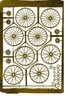 Scale Model WWI Aircraft Wheels USA etched Brass - Set of 6 Spoked ...