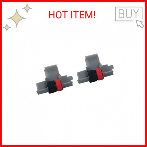 Package of Two Casio HR-100TM and HR-150TM Calculator Ink Roller, Black ...