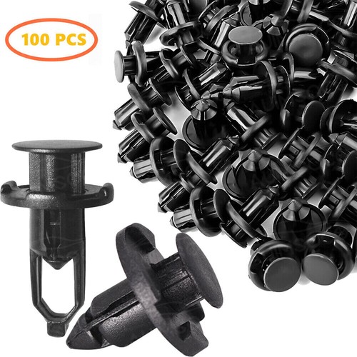 100PCS Car Fasteners Trim Panel Clips Bumper Fender Push Pin Rivets For ...