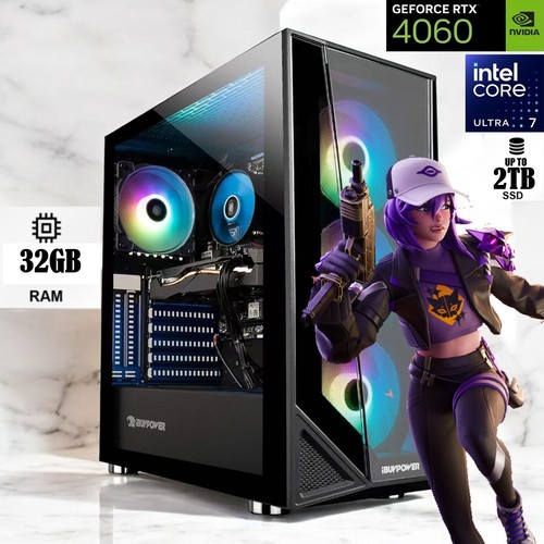Gaming PC Desktop Computer i7 7th, Up to 32GB RAM 2TB SSD NVIDIA RTX ...