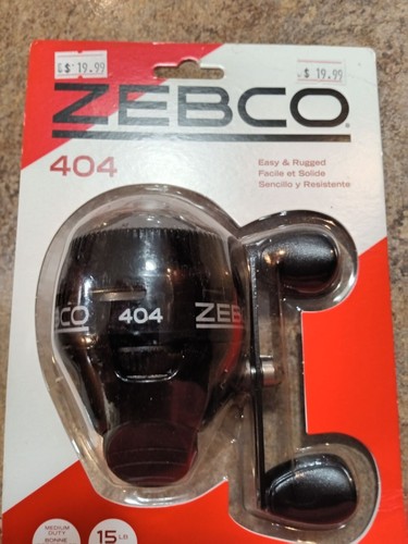 ZEBCO 404 Black Spincast Fishing Reel Ratio 2.8:1 Size 40 NEW | eBay