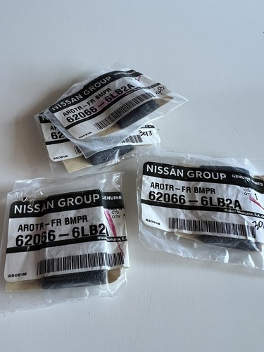 Genuine Nissan Energy Absorber Protector FRONT BUMPER 62066-6LB2A SET ...