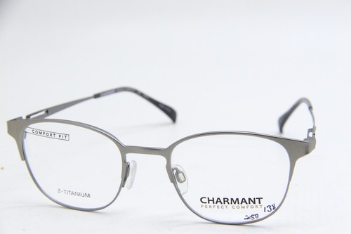 NEW CHARMANT CH 12326 GR GUNMETAL BLACK AUTHENTIC FRAMES EYEGLASSES 50-20 | eBay