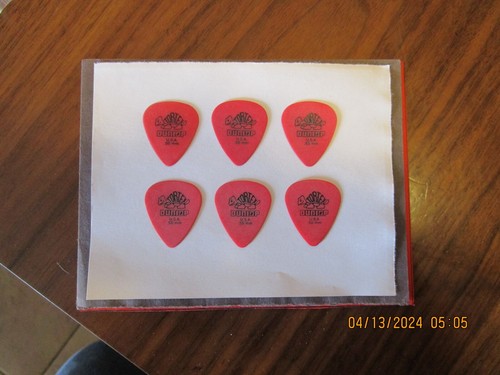 6 PACK OF DUNLOP TORTEX STANDARD .50 RED, GUITAR PICKS #1191 | eBay