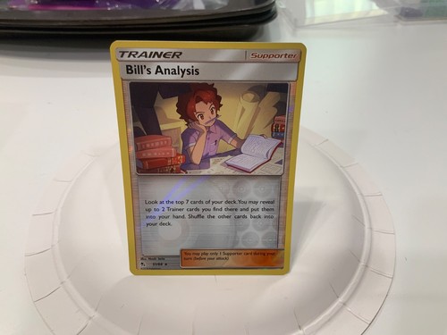 POKÉMON RARE REVERSE HOLO TRAINER BILL'S ANALYSIS 51/68 | eBay