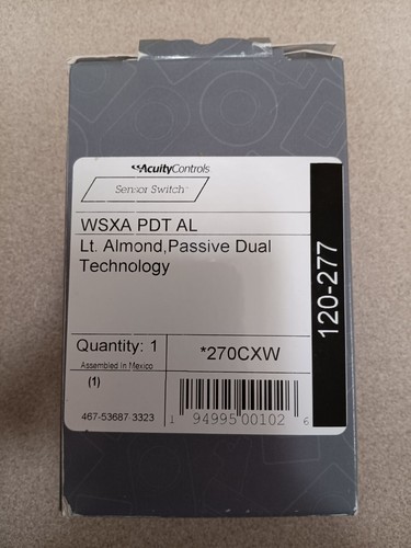 Acuity WSXA PDT AL Wall Switch Sensor, Light Almond | eBay