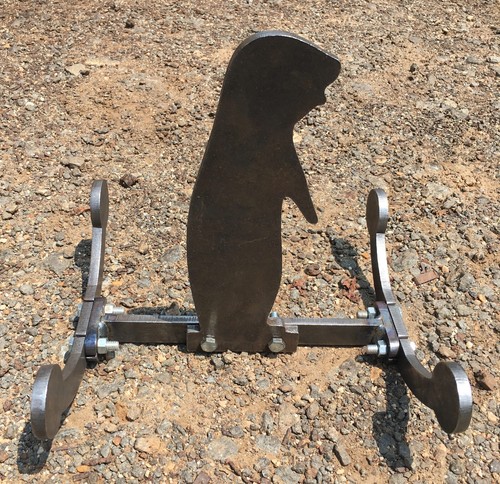 3/8" AR500 Prairie Dog Rocking Ground Stand - Hardened Steel Shooting ...