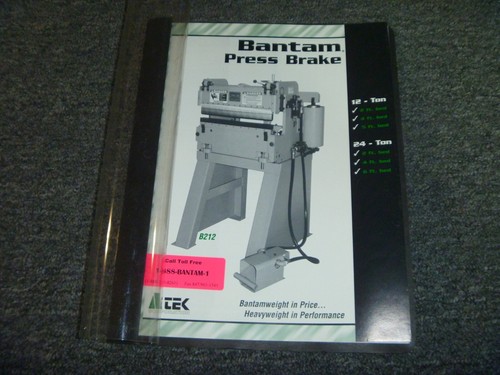 Atek Bantam B212 B412 B512 B224 B424 B624 Press Brake Owner Operator ...