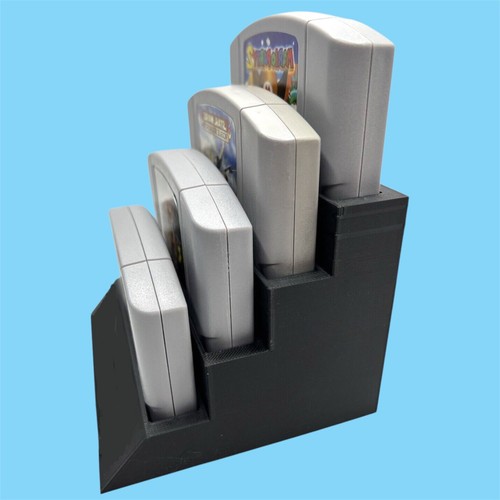 Nintendo 64 N64 -Display Stand Shelf Tower Holder Case - Holds 4 Games ...