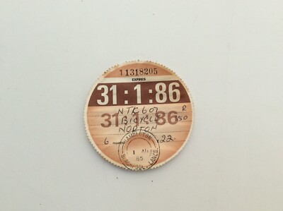 Original Tax Disc for sale | eBay
