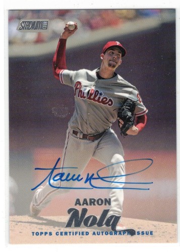 2017 STADIUM CLUB AUTOGRAPH AARON NOLA #SCA-AN SWEET! | eBay