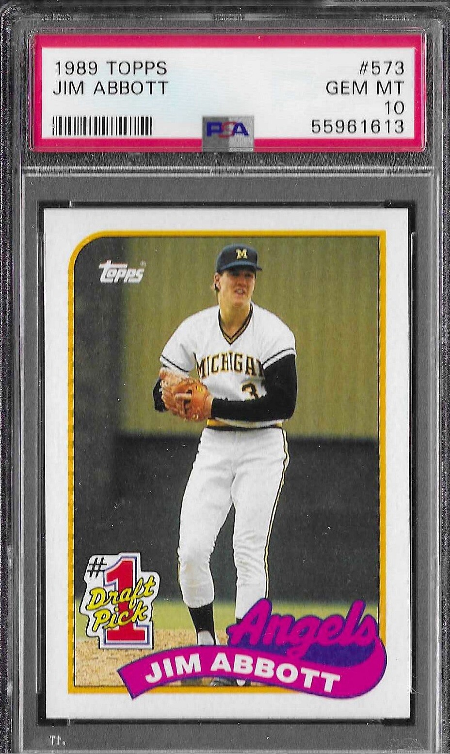 Jim Abbott 1989 Topps #573 Base Price Guide - Sports Card Investor