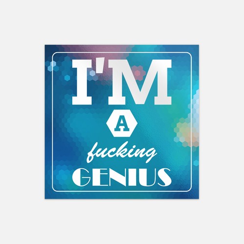 I'm A Genius Slogan Vinyl Sticker Decal | eBay