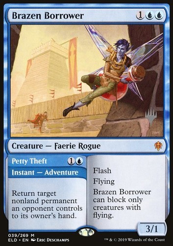 MTG Magic the Gathering Brazen Borrower (39p/150) Throne of Eldraine ...