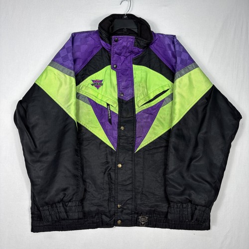 Coldwave Snowmobile Jacket Men's Large Neon Yellow Outdoor Quilted Ski ...