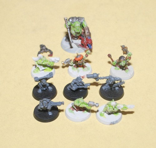 Warhammer 40k - Orks - Ork runtherd , Runtherder w/ 9x Grots | eBay UK