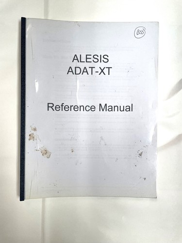 Alesis ADAT-XT Reference Manual | eBay