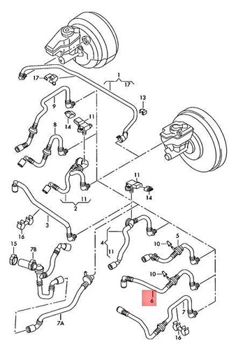 Genuine VW AUDI SKODA SEAT Golf R32 Plus GTI Rabbit vacuum pipe ...