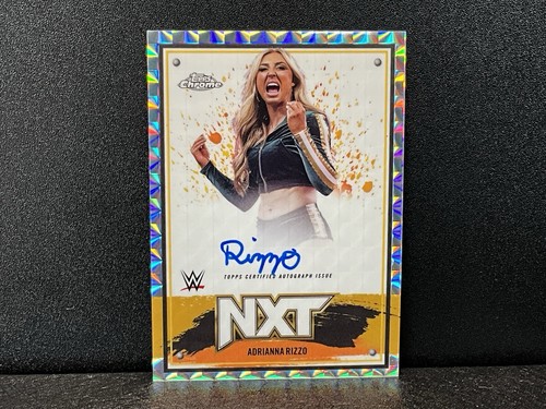 2025 Topps Chrome WWE Adrianna Rizzo NXT Geometric Refractor Auto | eBay