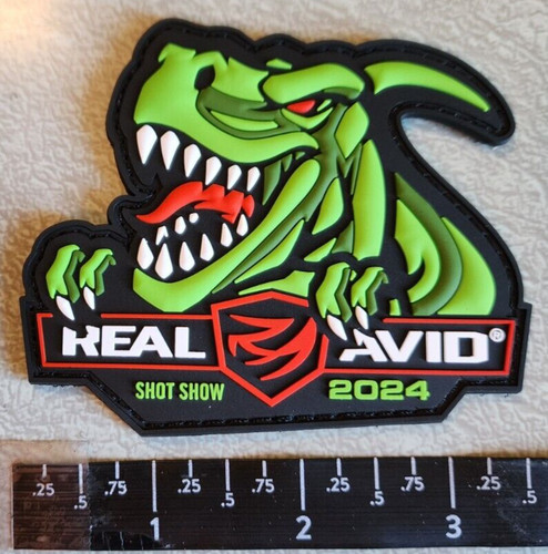 Real Avid "Green Dinosaur" T-Rex PVC Morale Patch, Hook & Loop Shot Show 2024 | eBay