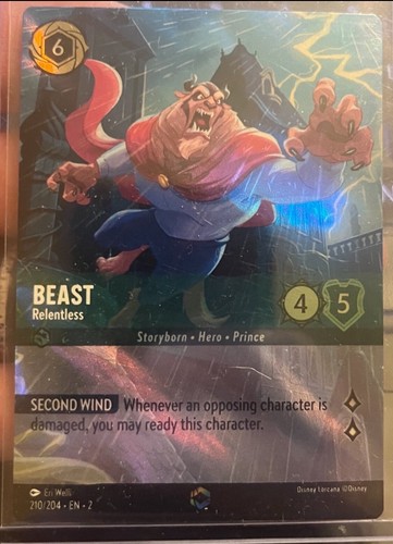 Disney Lorcana Chapter 2 Rise Of The Floodborn ENCHANTED BEAST ...