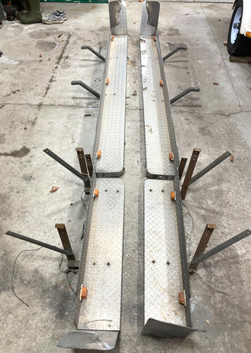 Ford Truck Diamond Plate Running Boards 1987 Crew Cab Four Door Marker ...