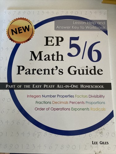 Easy Peasy EP Math 5/6 Parent’s Guide Lee Giles | eBay
