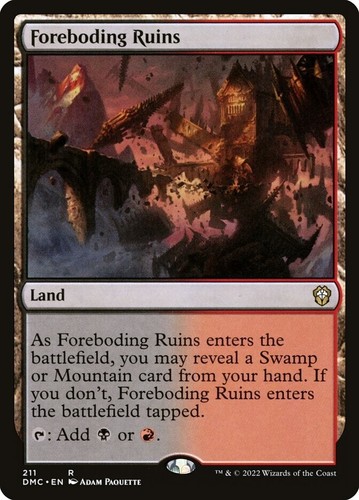 Foreboding Ruins R 211 Commander: Dominaria United MTG | eBay