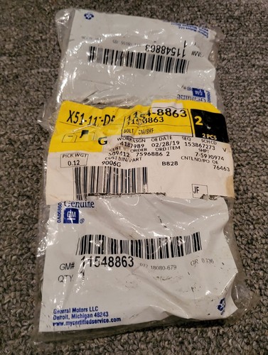 GM OEM BOLT 11548863 2pcs | eBay