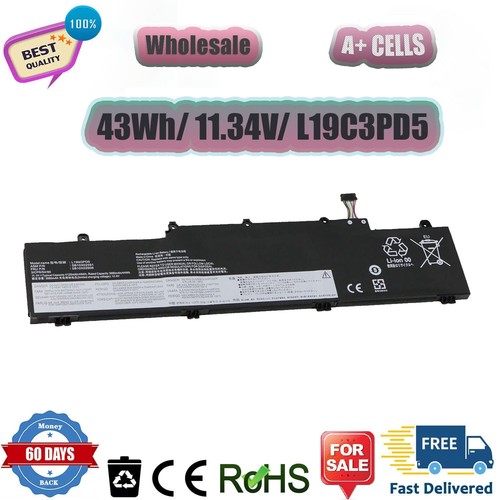 L19M3PD5 L19C3PD5 Battery For Lenovo ThinkPad E14 E15 Gen 2 3 4 2020 ...