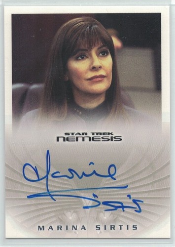 Star Trek Nemesis auto card NA10 Marina Sirtis | eBay