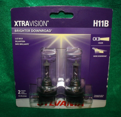 SYLVANIA - H11B XtraVision - High Performance Halogen Headlight (2 ...