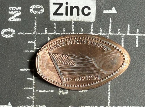 USS U.S.s. Intrepid Museum Flag New York City Elongated Pressed Smashed ...