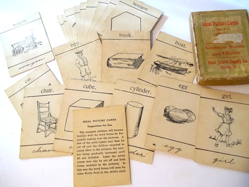 Vintage 1930s Ideal School Supply Co. Teachers Picture Cards Printing ...