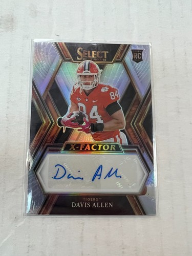 Davis Allen 2023 Panini Select Draft Picks Rookie Auto Silver Prizm #XS ...