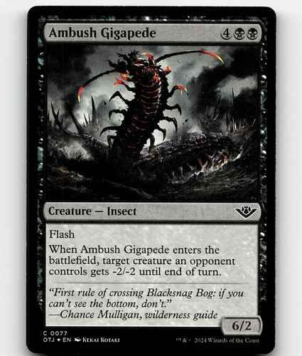 FOIL - MTG Ambush Gigapede 77 - Outlaws of Thunder Junction | eBay