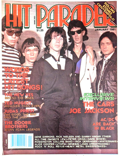Hit Parader Magazine January 1981 The Cars, Yes, Nugent, Priest ...