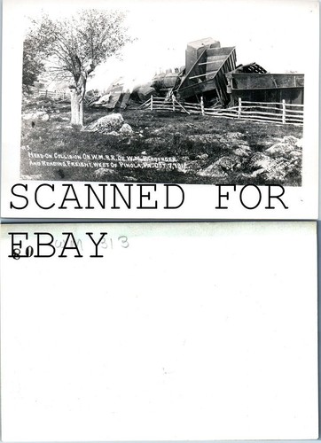 Oct 1912 Pinola Pennsylvania Western Maryland #313 Wreck VINTAGE ...